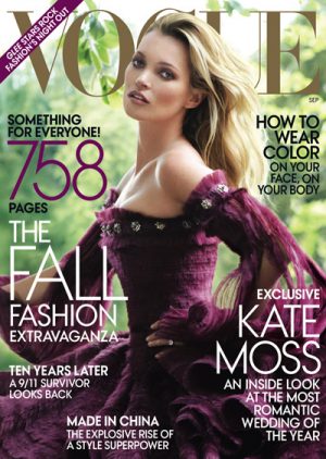 Kate Moss Covers Vogue US September 2011