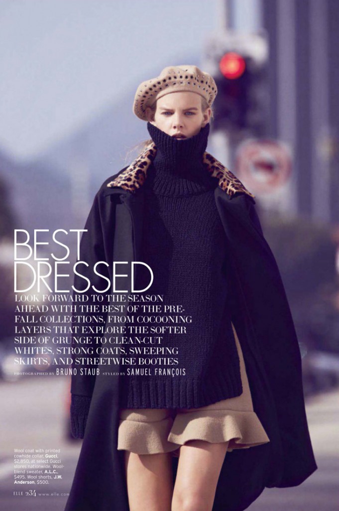 Marloes Horst for Elle US by Bruno Staub