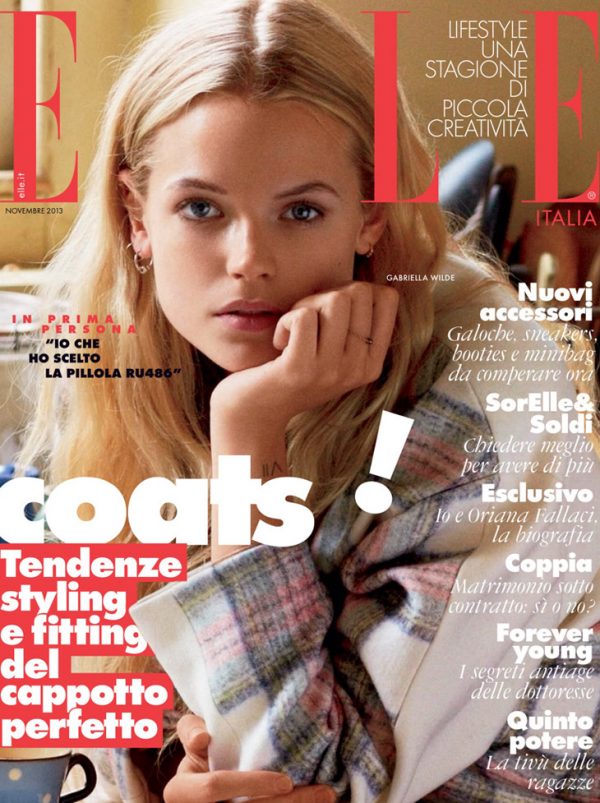 Gabriella Wilde by Matt Jones for Elle italia