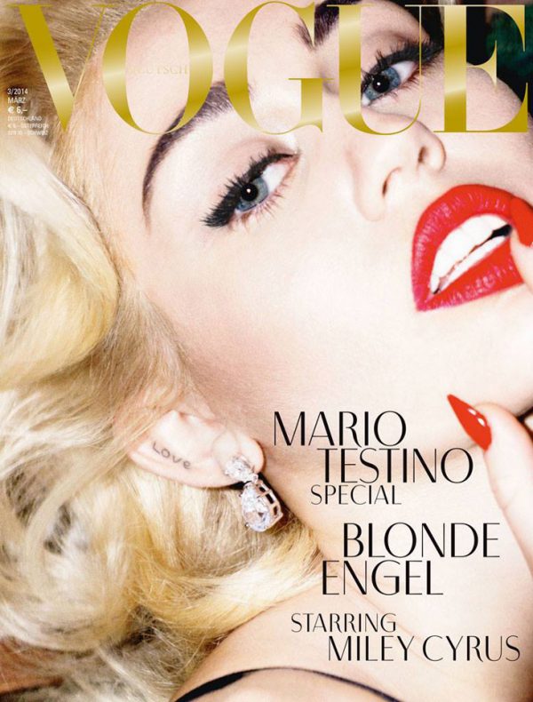 See Miley Cyrus by Mario Testino for VOGUE