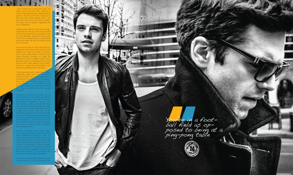 Sebastian Stan by Jim Wright for New York Moves Magazine