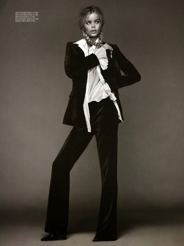 Frida Aasen For Elle Norway By Jorgen Gomnaes