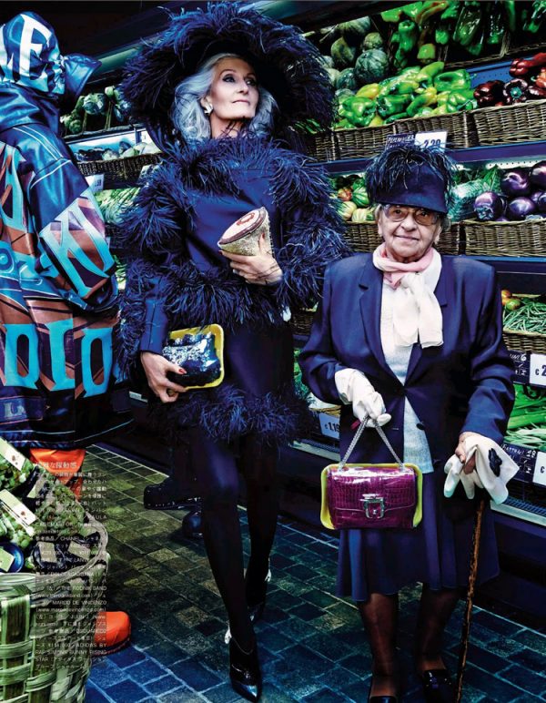 Catherine Loewe, Hanne Gaby Odiele & Lindsey Wixson for Vogue Japan