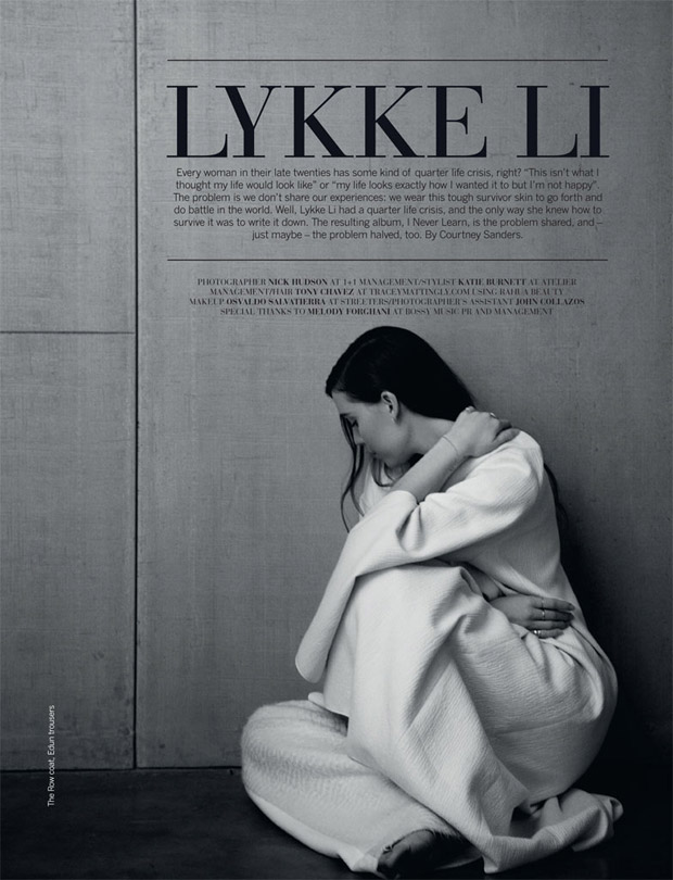 Lykke Li by Nick Hudson for Catalogue Magazine