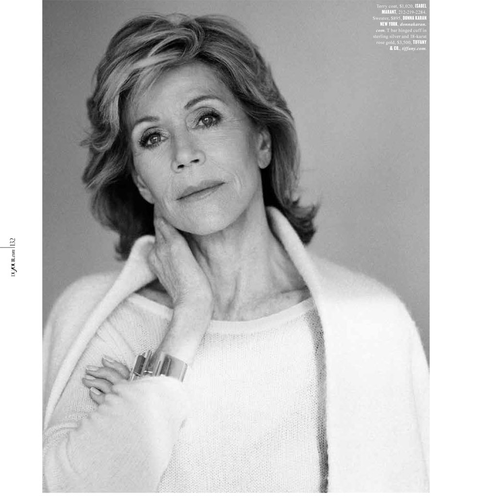Jane Fonda by Thomas Whiteside for DuJour Magazine
