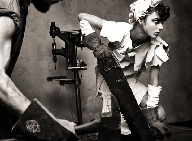 The Heart of the Machine by Steven Meisel for Vogue Italia