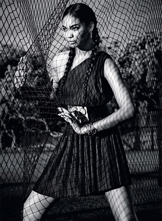 Chanel Iman for Marie Claire UK by James Macari