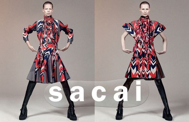 Julia Nobis & Lexi Boling for Sacai Fall Winter 2015