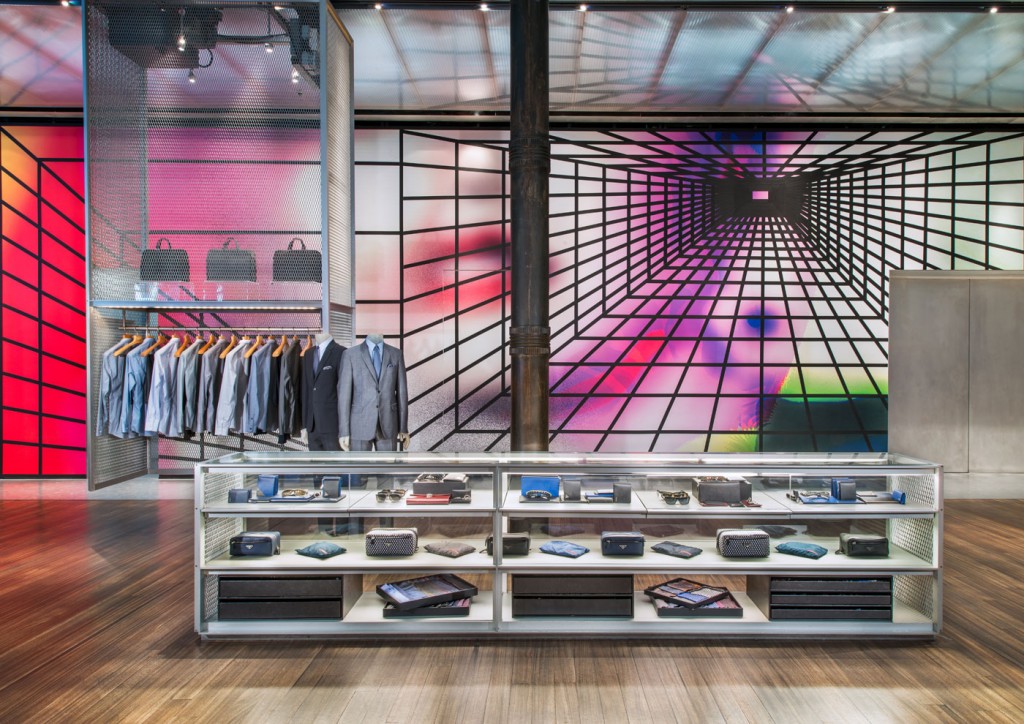 PRADA Broadway Epicenter In NYC Gets A Wallpaper Makeover