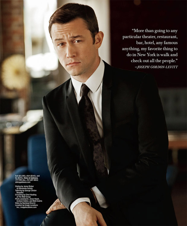 Joseph Gordon-Levitt for Gotham Magazine by Jim Wright
