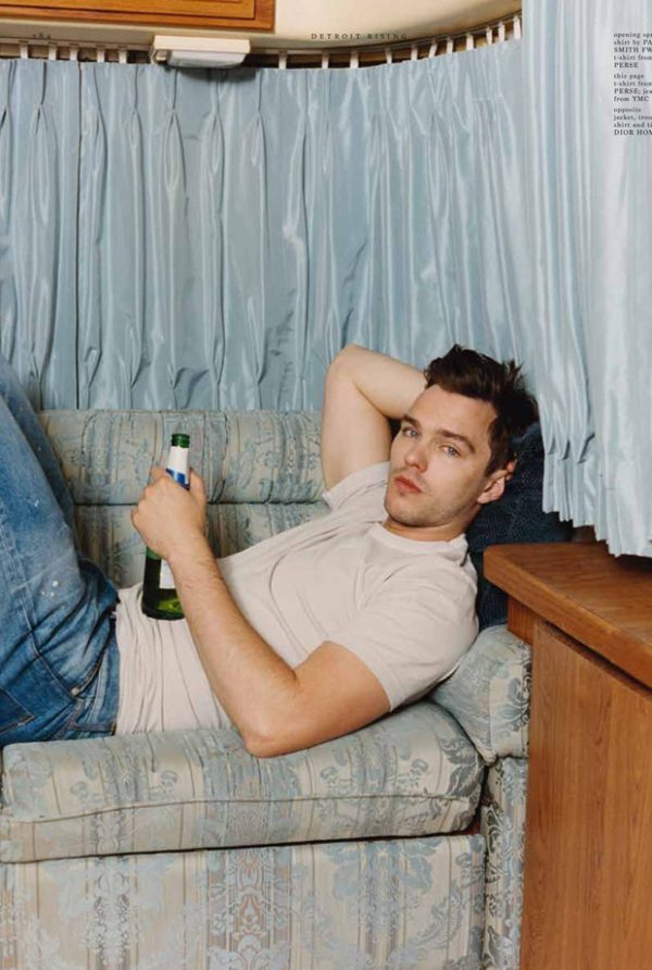 Nicholas Hoult Covers HERO Magazine's Detroit Issue