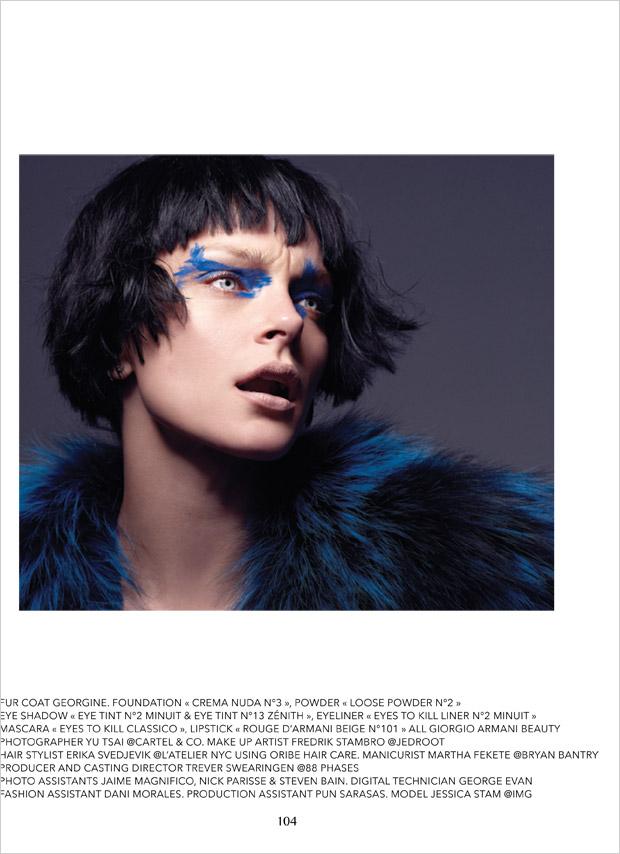 Jessica Stam for Narcisse Magazine by Yu Tsai