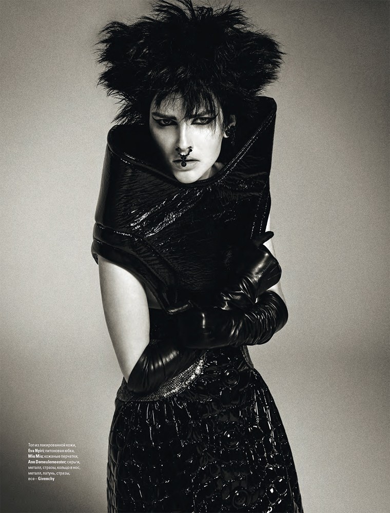 How The Goth Style Looks In Vogue Ukraine's All Black Issue