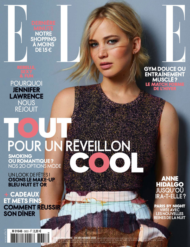 Jennifer Lawrence for Elle France by Jean-Baptiste Mondino - Design ...