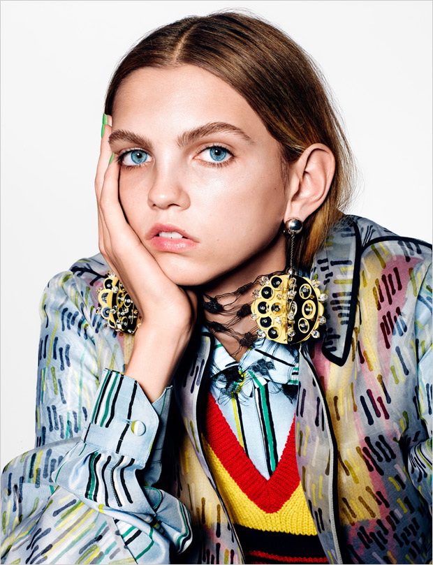 Molly Bair for 10 Magazine by Richard Burbridge