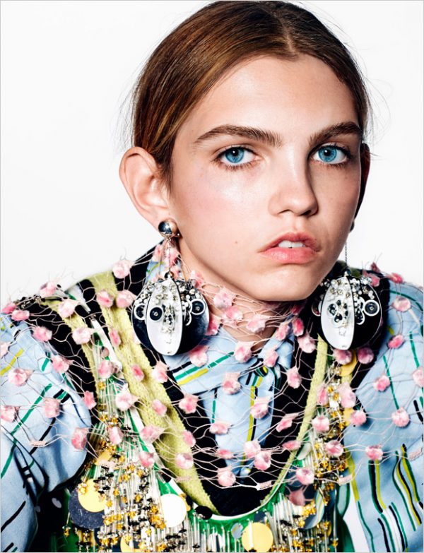 Molly Bair for 10 Magazine by Richard Burbridge