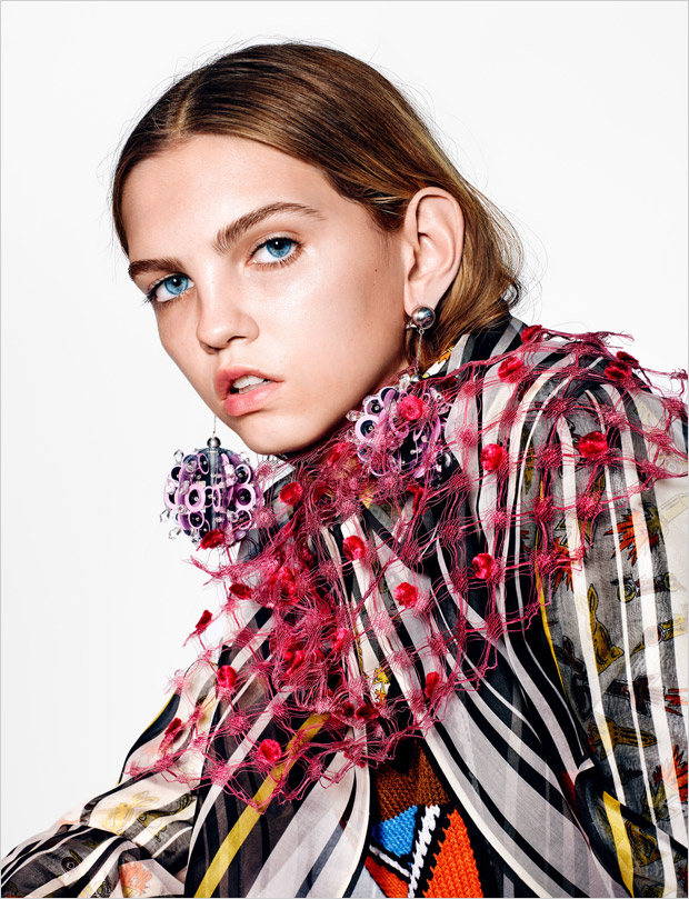 Molly Bair for 10 Magazine by Richard Burbridge