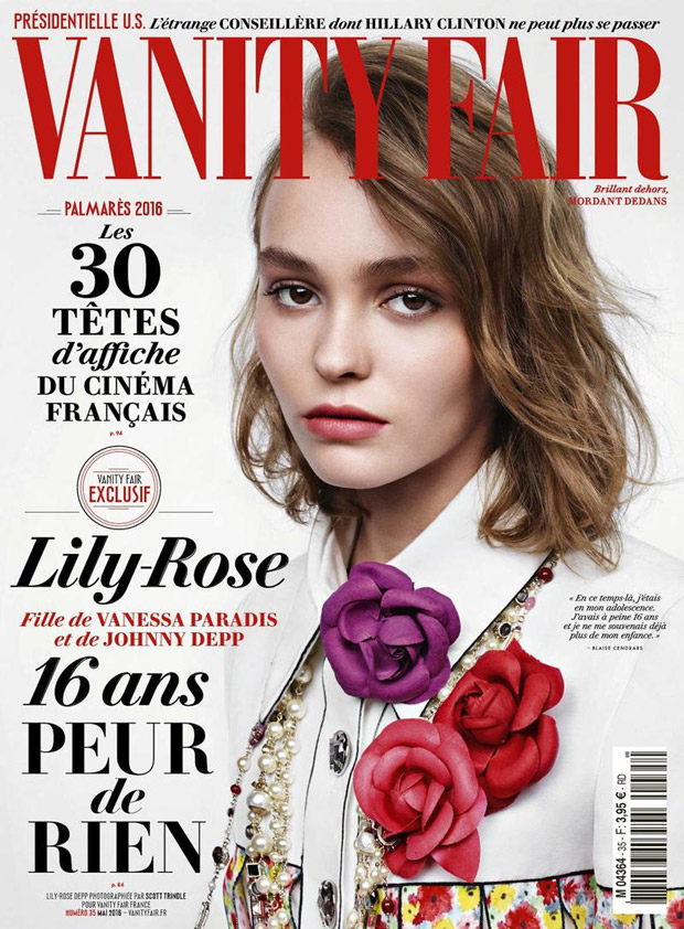 Lily Rose Depp for Vanity Fair France by Scott Trindle