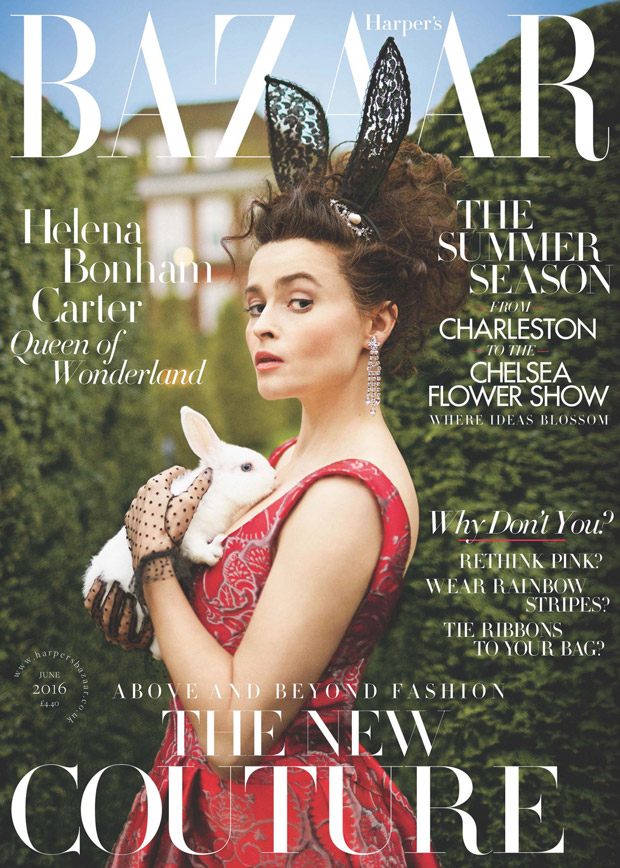 Helena Bonham Carter Covers Harper's Bazaar UK June 2016