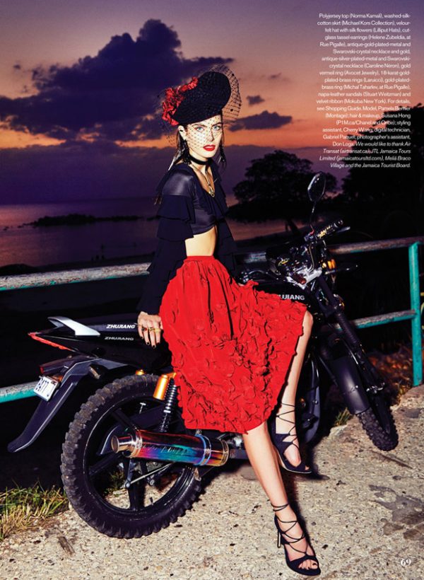 Pamela Bernier for Elle Canada by Max Abadian