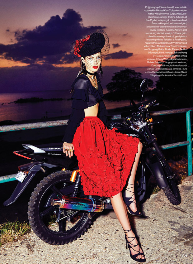 Pamela Bernier for Elle Canada by Max Abadian