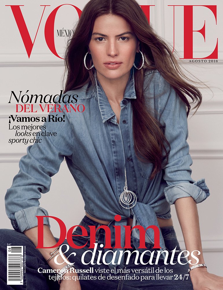 Supermodel Cameron Russell Goes Denim for VOGUE Cover Story
