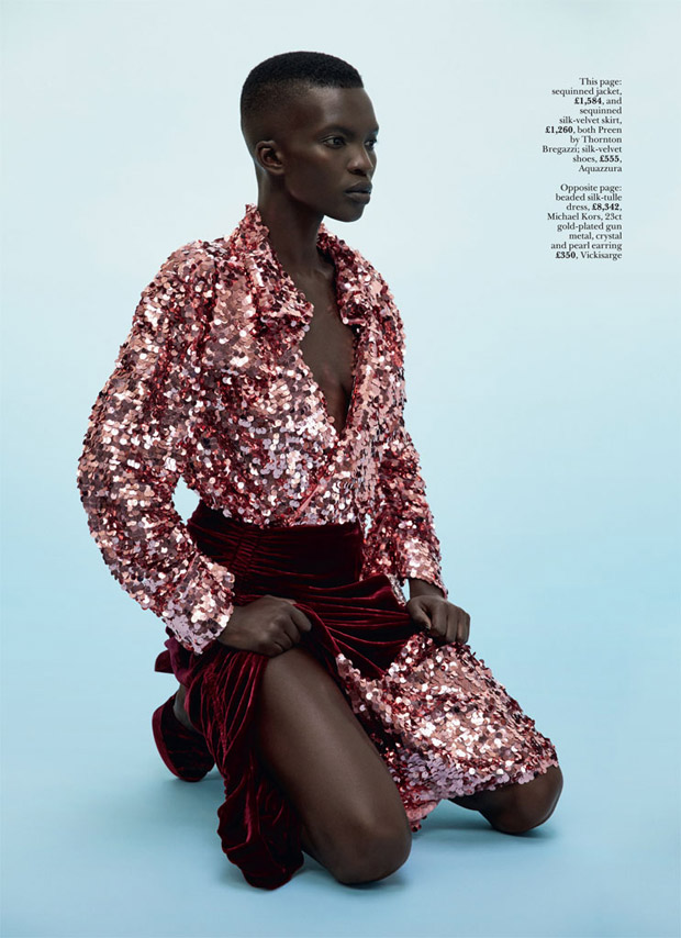 Rich Rewards with Achok Majak for Marie Claire UK September 2016