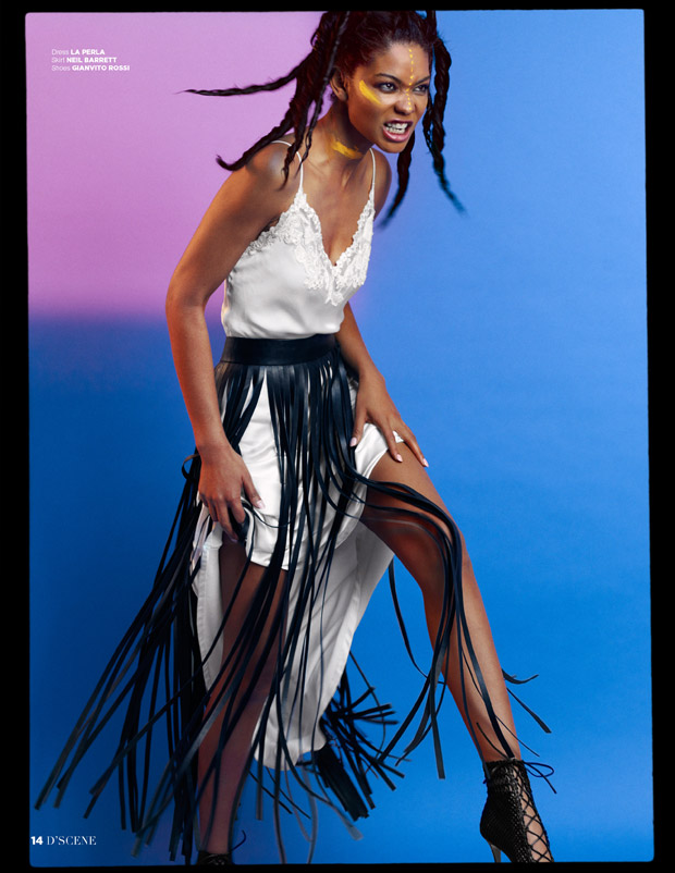 SUPERMODEL CHANEL IMAN STARS IN D'SCENE MAGAZINE COVER STORY