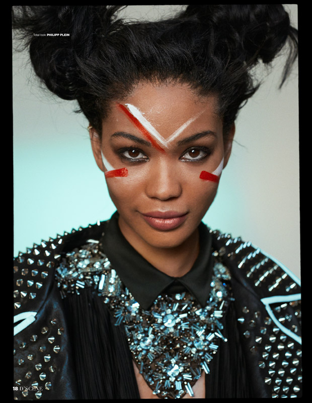 SUPERMODEL CHANEL IMAN STARS IN D'SCENE MAGAZINE COVER STORY
