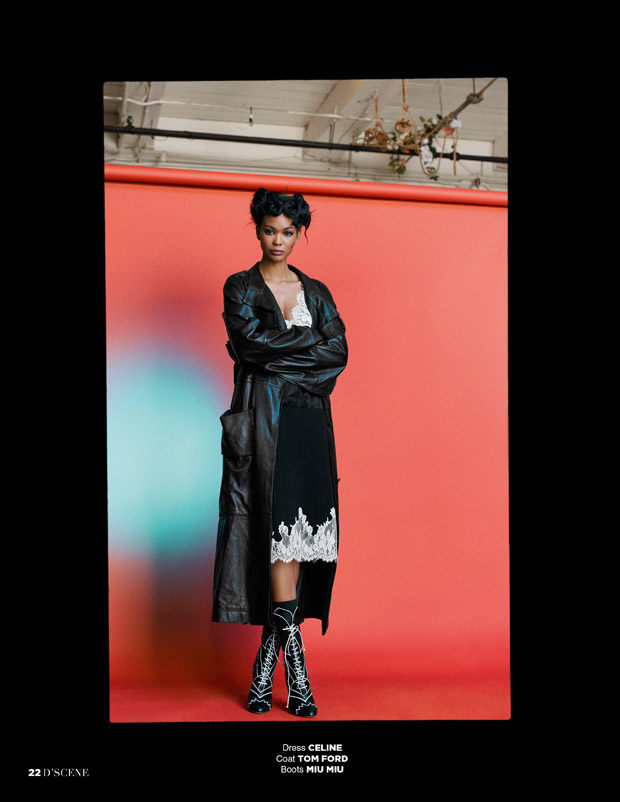 SUPERMODEL CHANEL IMAN STARS IN D'SCENE MAGAZINE COVER STORY