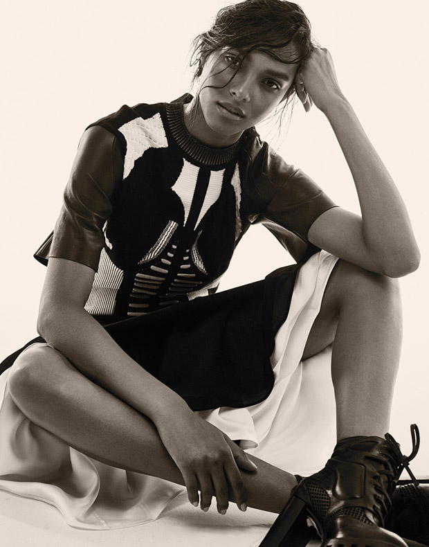 Supermodel Lais Ribeiro Models FW16 Looks for DuJour Magazine