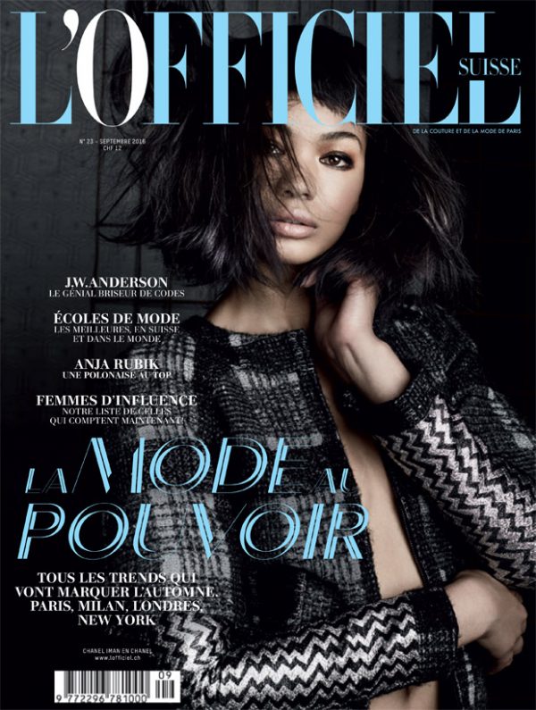 Chanel Iman Stars in L'Officiel Suisse September 2016 Cover Story