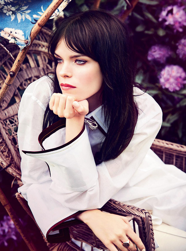 Meghan Collison in Field Of Dreams for Harper’s Bazaar UK October 2016