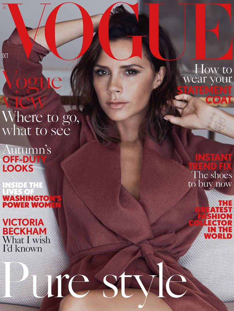 VICTORIA BECKHAM Returns On The Cover of BRITISH VOGUE