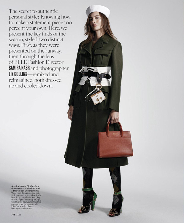 Amanda Murphy Models FW16 Key Looks for Elle US October 2016 Issue