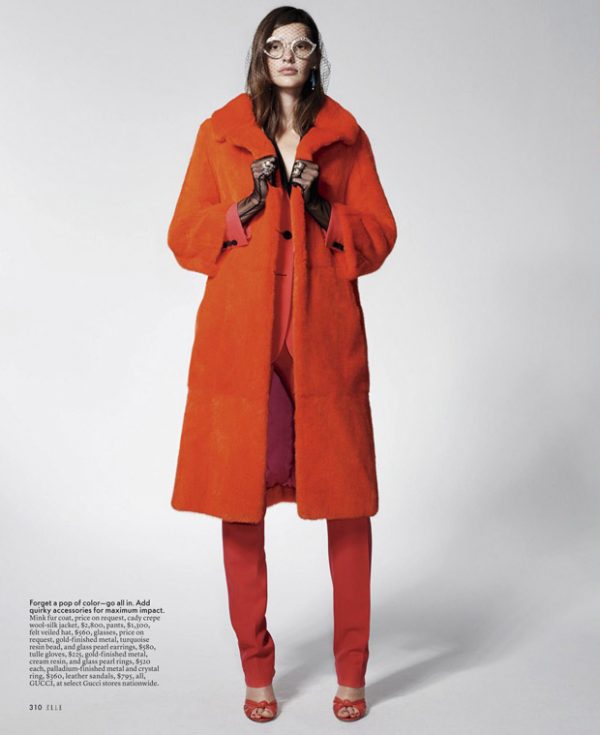 Amanda Murphy Models FW16 Key Looks for Elle US October 2016 Issue