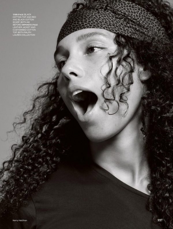 Alicia Keys Graces British Elle Magazine December 2016 Issue