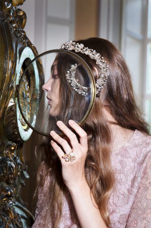 Liz Barker Models Damiani Jewelry for Elle Japan November 2016 Issue