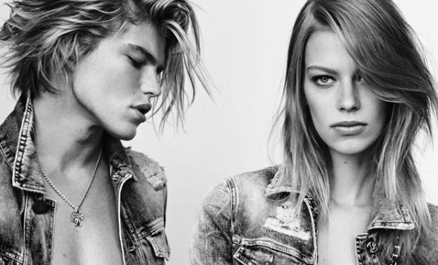 Lexi Boling & Jordan Barrett Star in Versace Jeans Spring Summer 2017