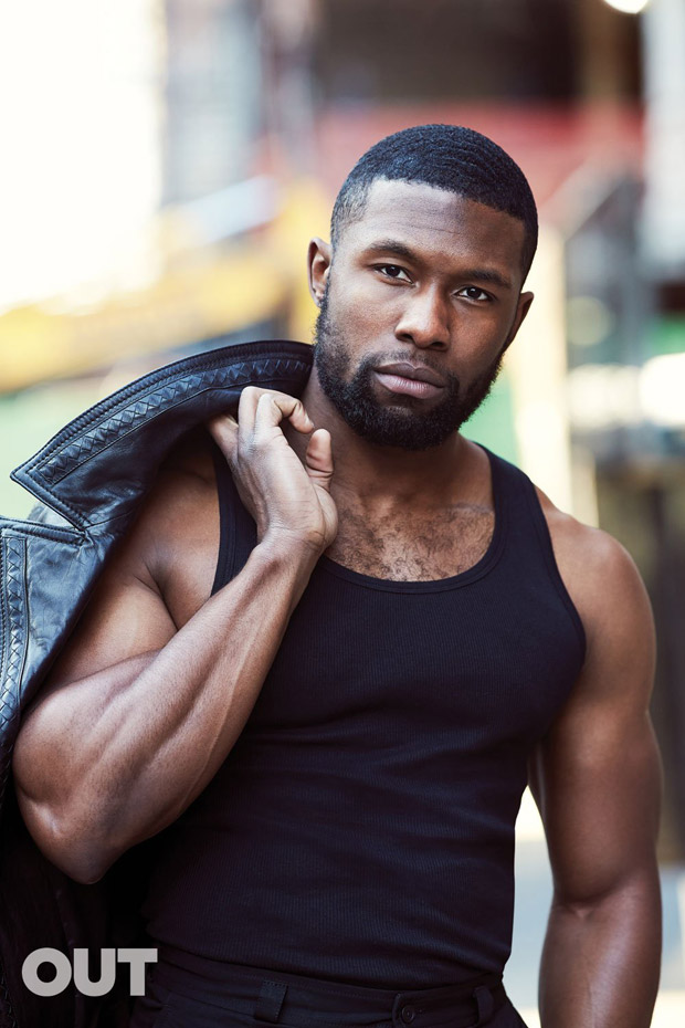 Moonlight Star Trevante Rhodes Poses for Out Magazine March 2017 Cover ...