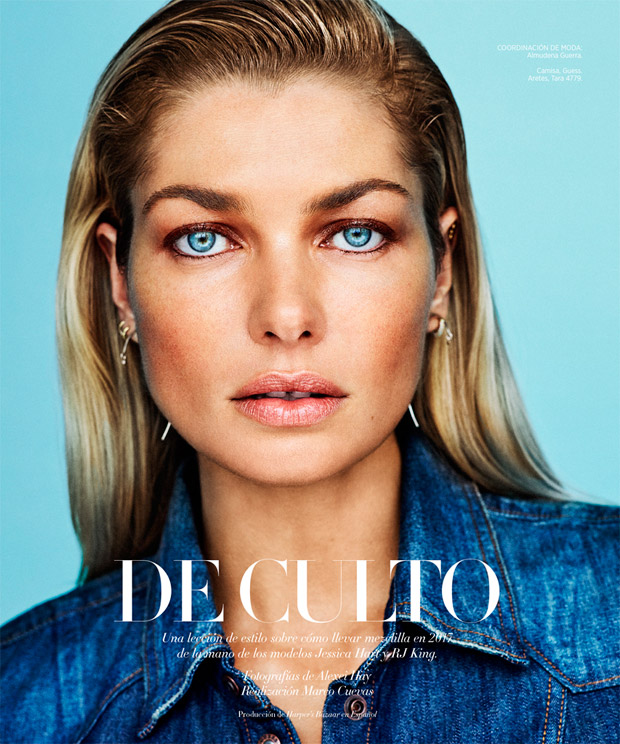 Jessica Hart & RJ King Star in Harper's Bazaar Mexico May 2017 Issue
