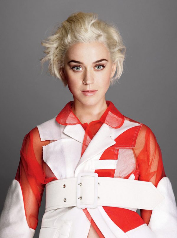 Katy Perry Models Comme des Garcons for American Vogue May 2017 Issue