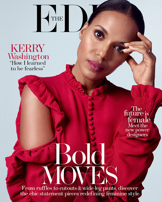 Scandal Star Kerry Washington Poses for The Edit Magazine