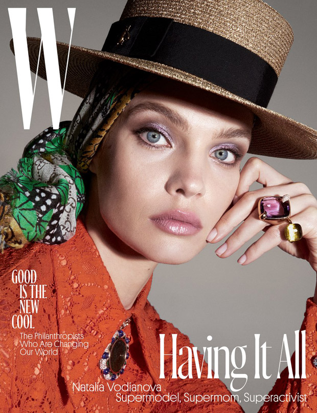 Natalia Vodianova Dazzles for W Magazine June/July 2017 Cover Story