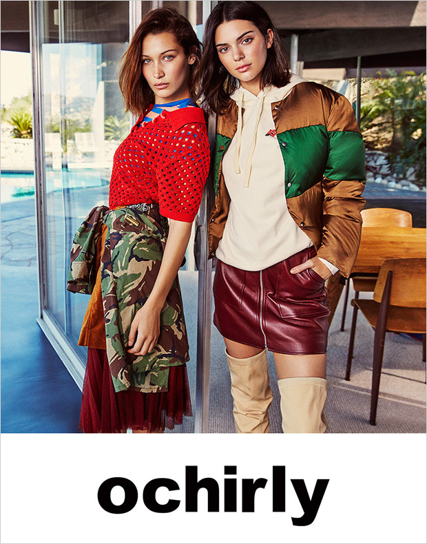 Bella Hadid & Kendall Jenner Pose for Ochirly Fall Winter 2017.18