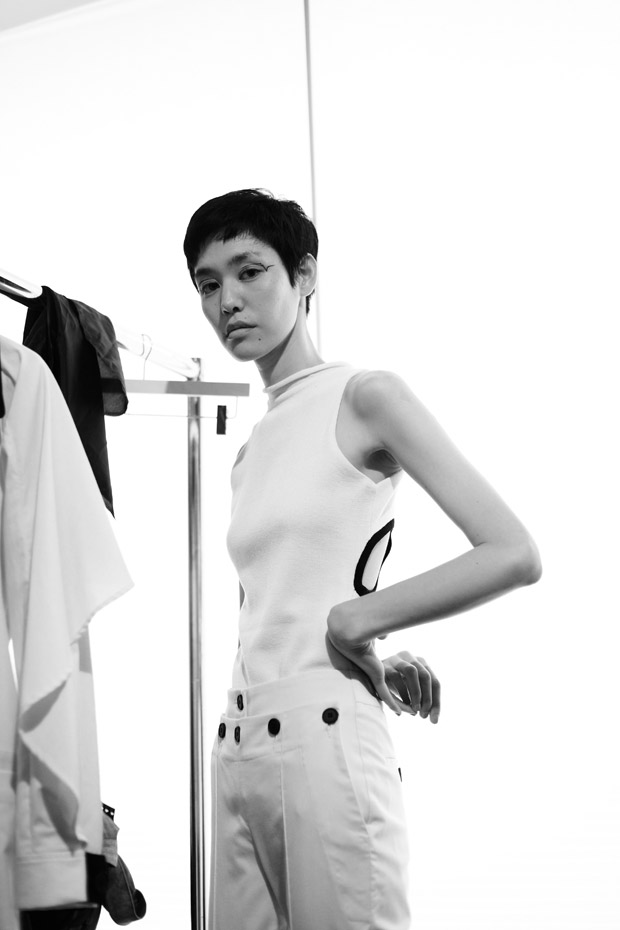 #LFW Backstage at EUDON CHOI Spring Summer 2018