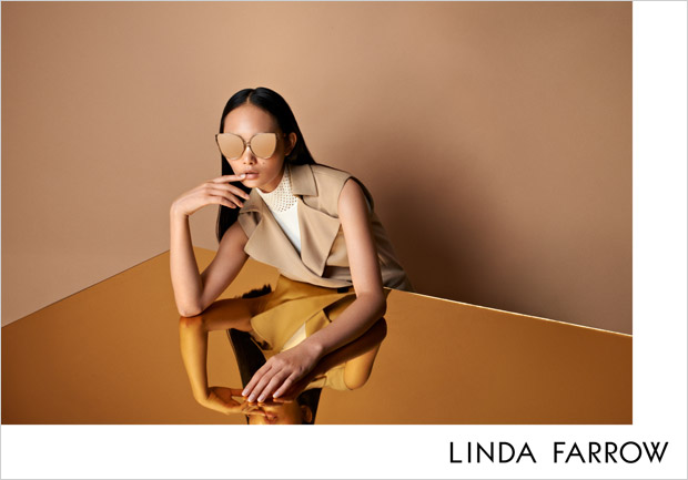 Ling Ling & Yannik Abrath Model Linda Farrow Fall Winter 2017 Collection
