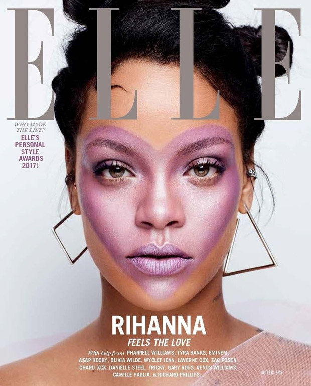 Rihanna is the Cover Girl of ELLE Magazine October 2017 Issue