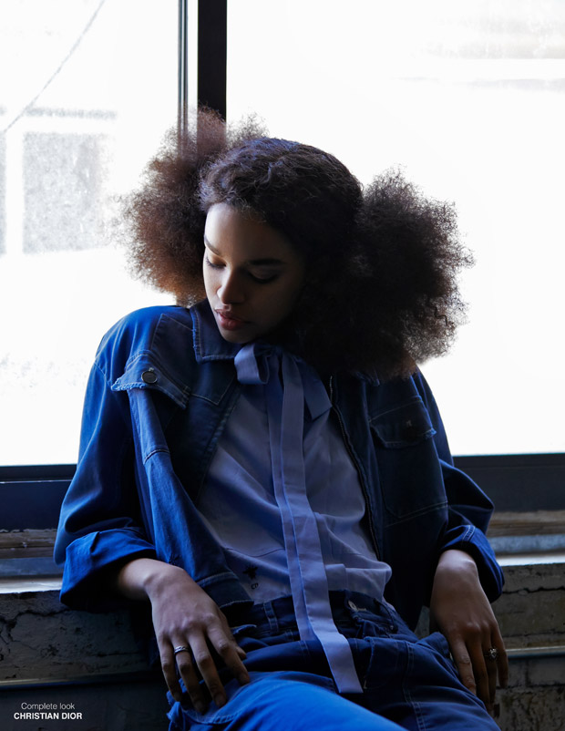 DESIGN SCENE STYLE: Austria Ulloa in Afro Blue by JD Barnes