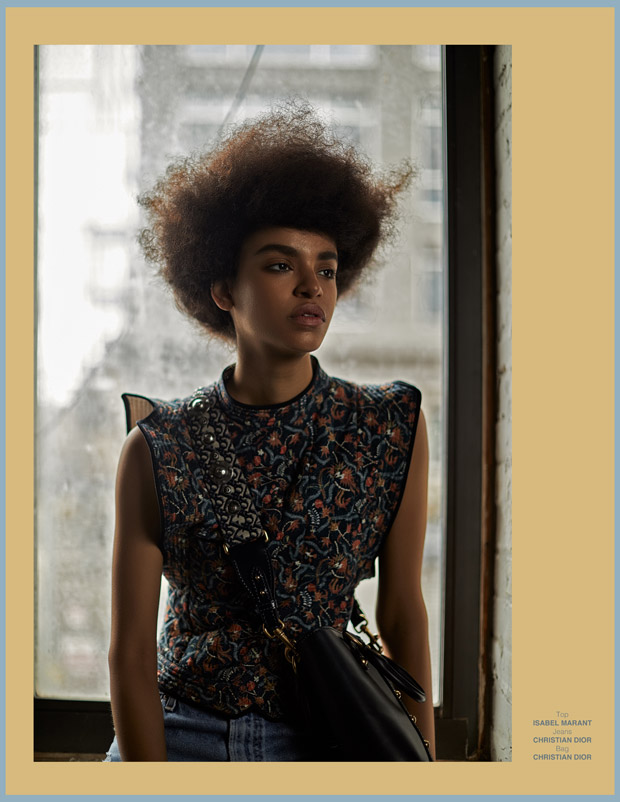 DESIGN SCENE STYLE: Austria Ulloa in Afro Blue by JD Barnes